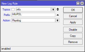 Mikrotik – Configuración para Syslog – mundotelematico.com